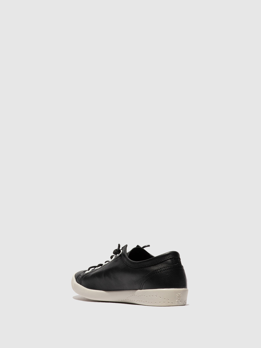 Lace-up Trainers ISLAII557SOF BLACK W/Offwhite Sole – Softinos