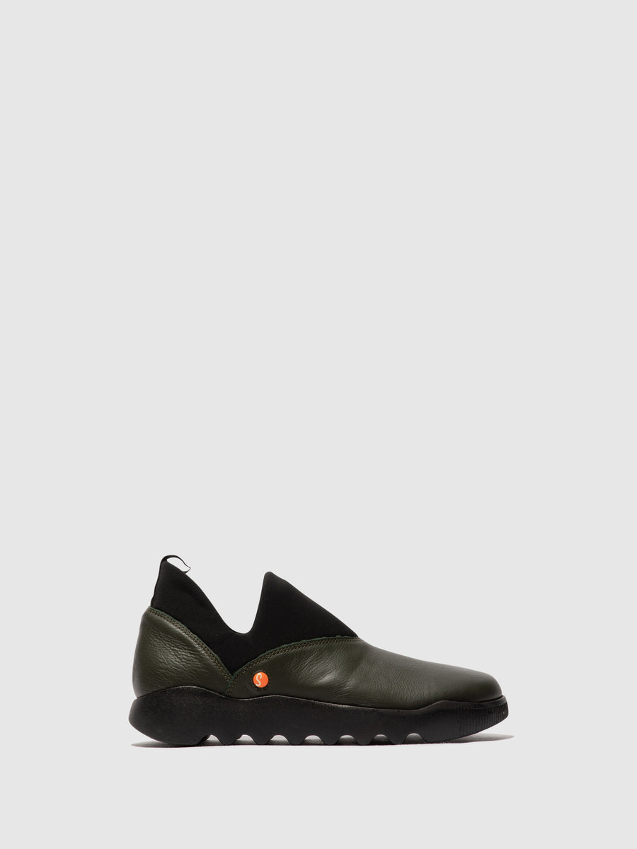 Slip-on Trainers WITI724SOF MILITARY W/BLACK NEOPRENE – Softinos