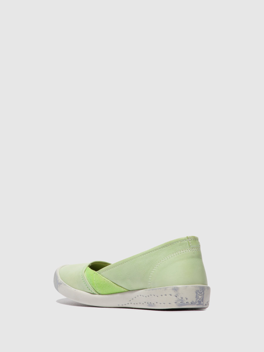 Elasticated Ballerinas ILSA676SOF LIGHT GREEN – Softinos