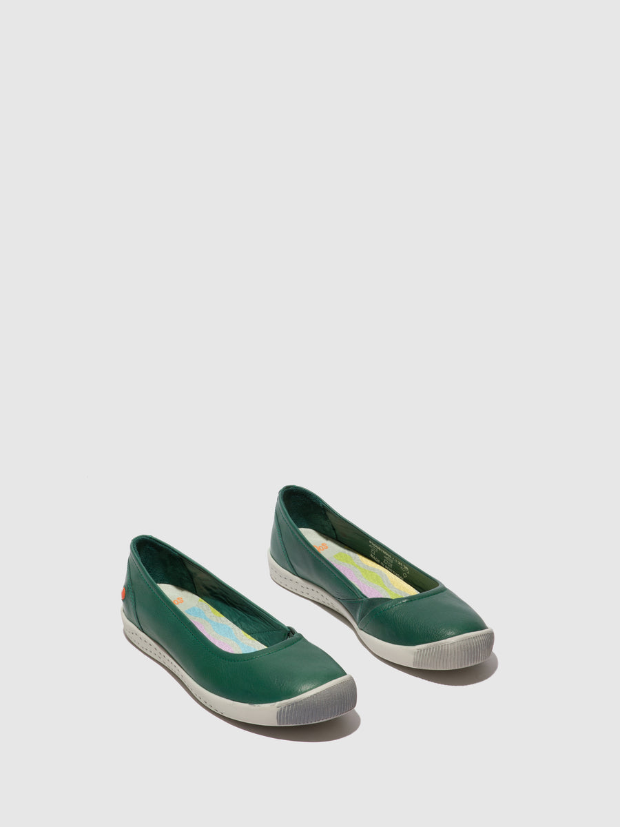 Elasticated Ballerinas ILSA676SOF GREEN – Softinos
