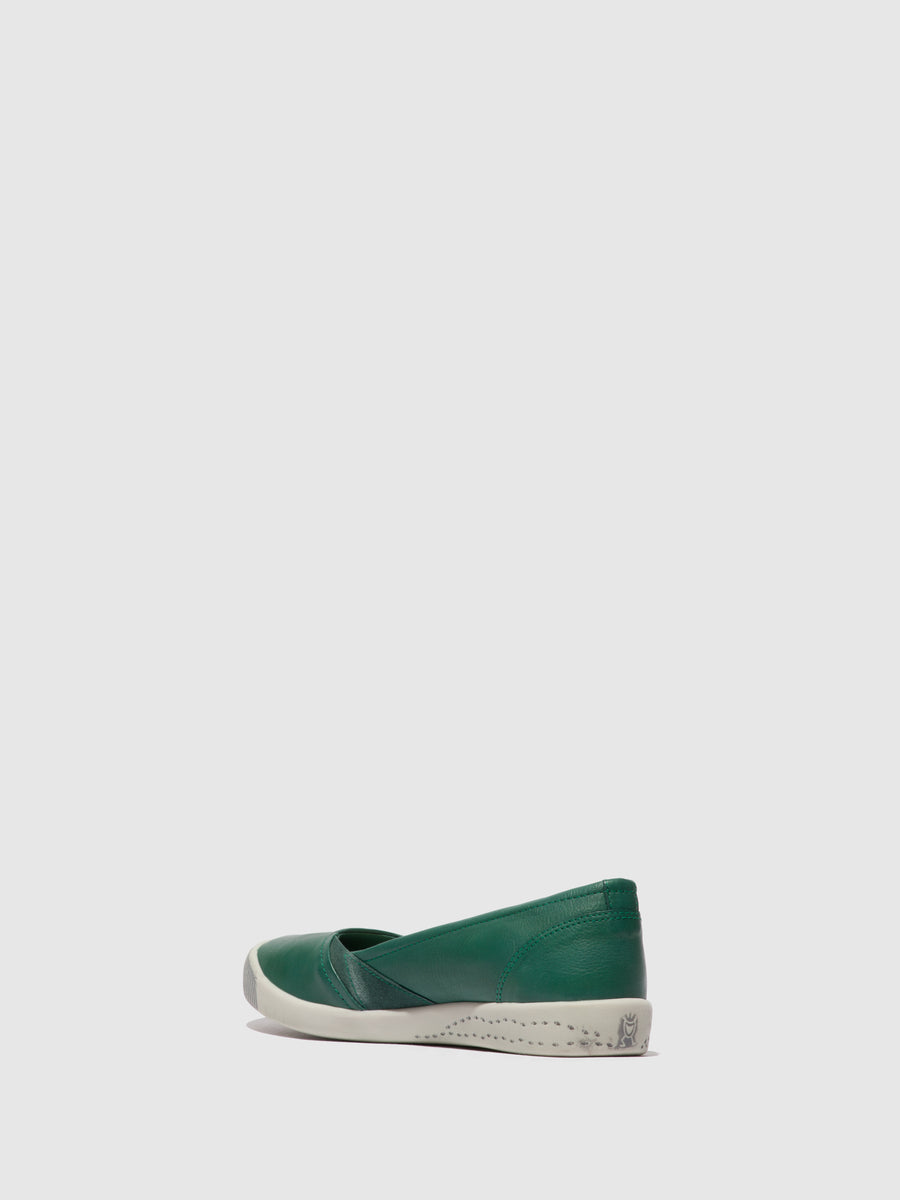 Elasticated Ballerinas ILSA676SOF GREEN – Softinos