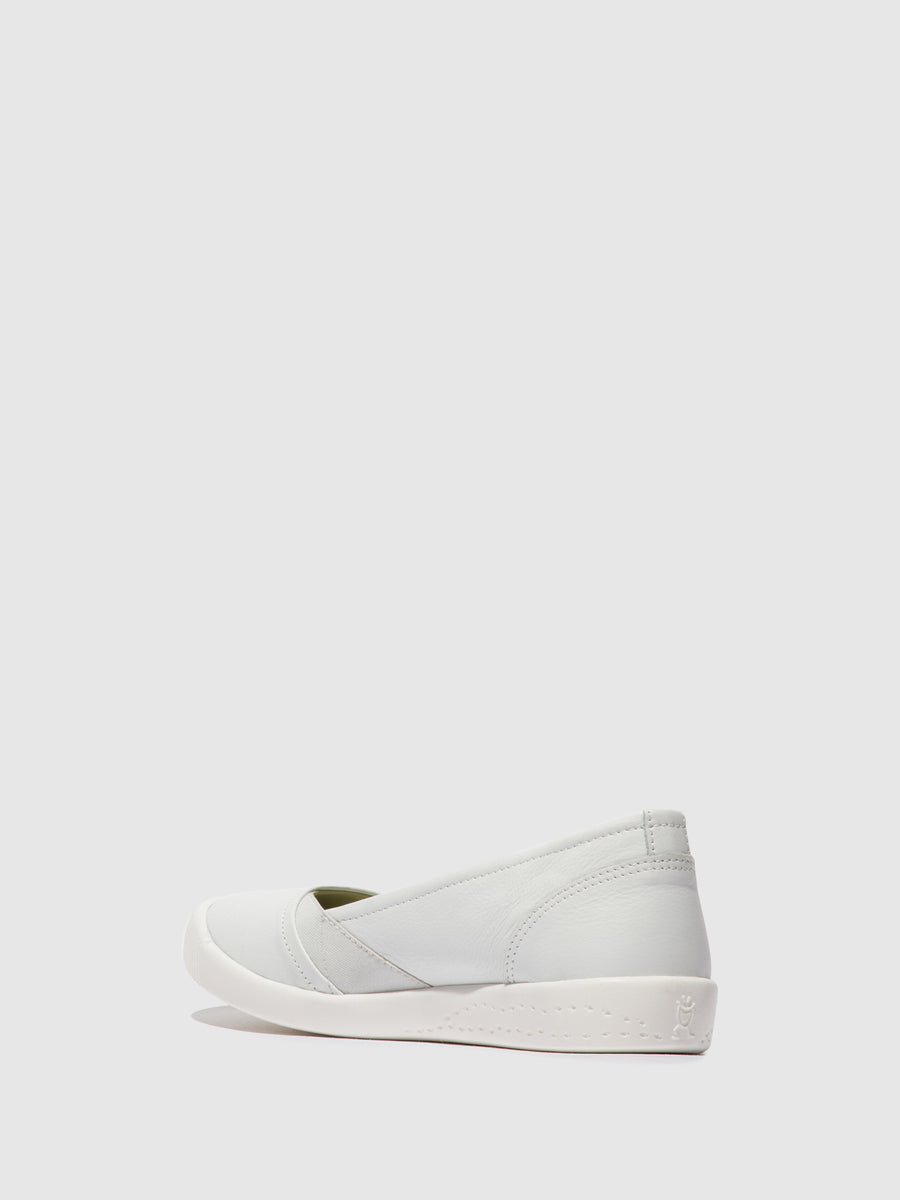 Elasticated Ballerinas ILSA676SOF WHITE – Softinos