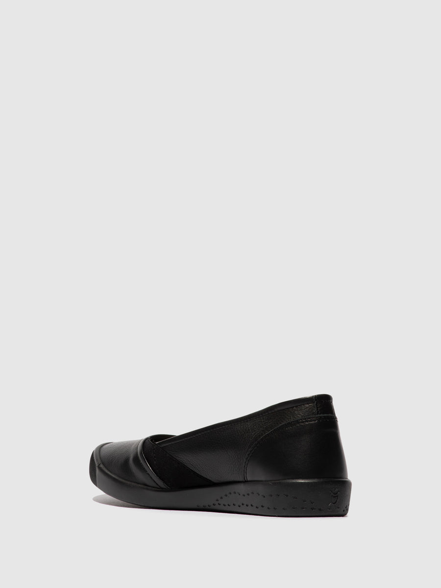 Elasticated Ballerinas ILSA676SOF BLACK – Softinos