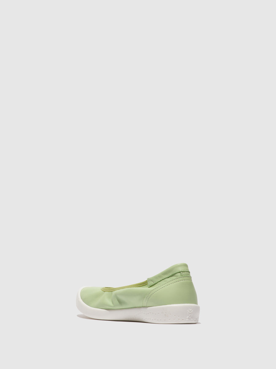 Elasticated Ballerinas ILMEI737SOF LIGHT GREEN – Softinos