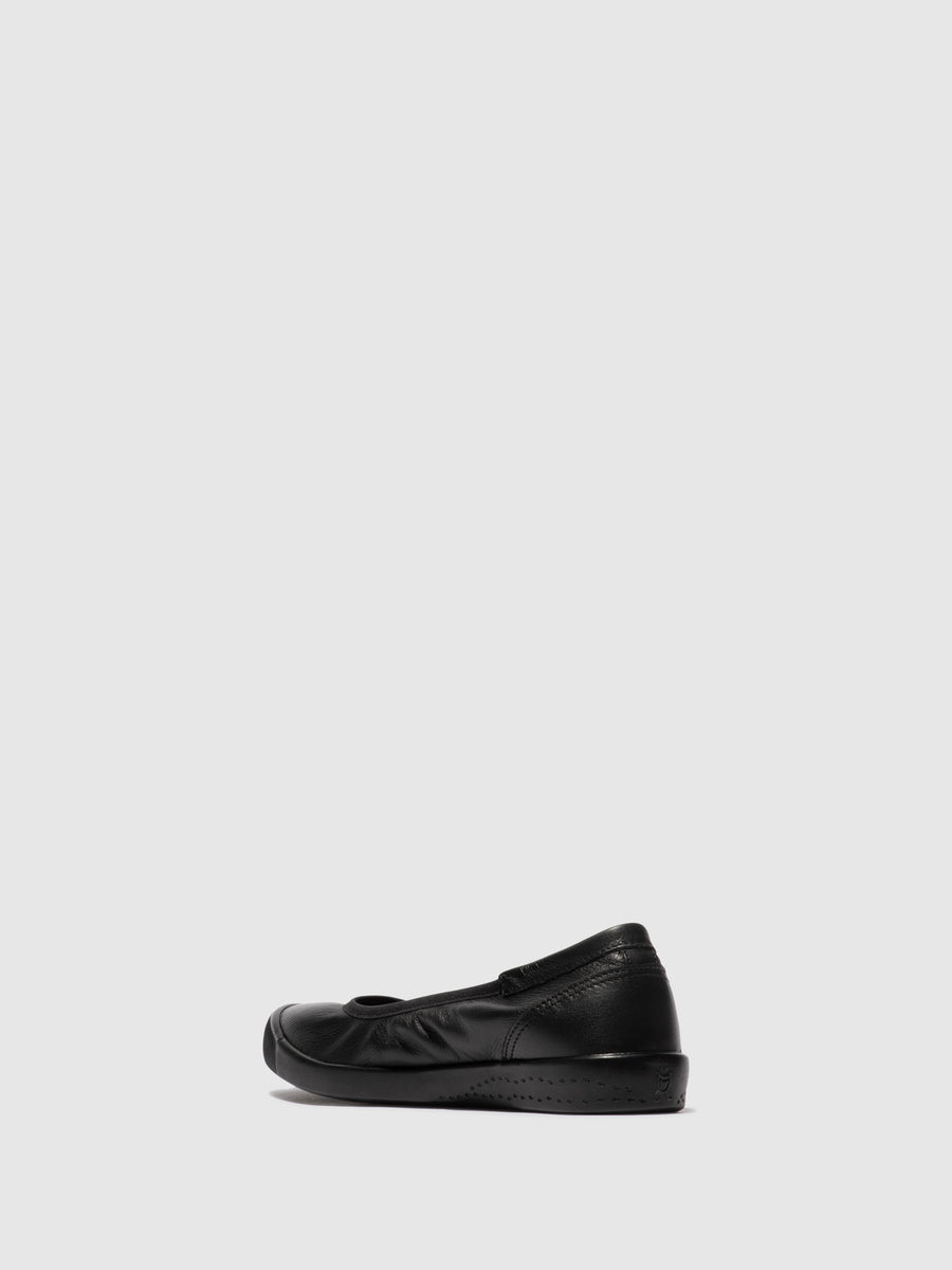 Elasticated Ballerinas ILMEI737SOF BLACK – Softinos