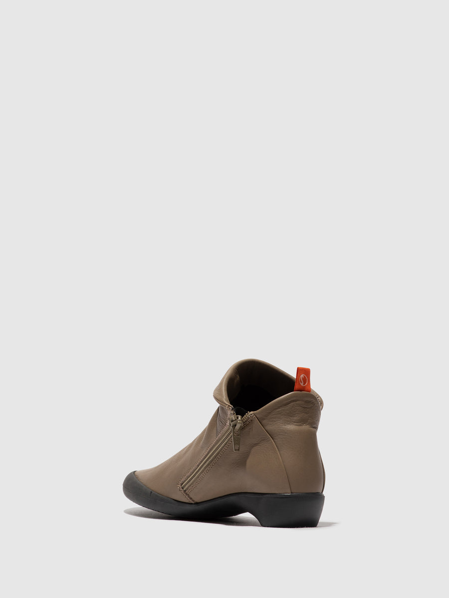 Zip Up Ankle Boots FARAH805SOF SLUDGE – Softinos
