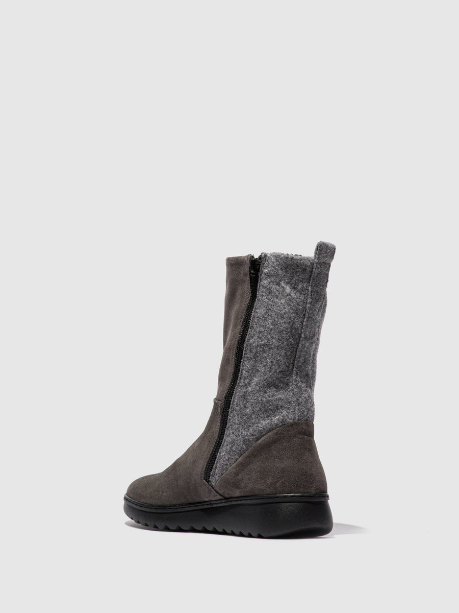 Zip Up Boots EZRA DIESEL/CONCRETE – Softinos