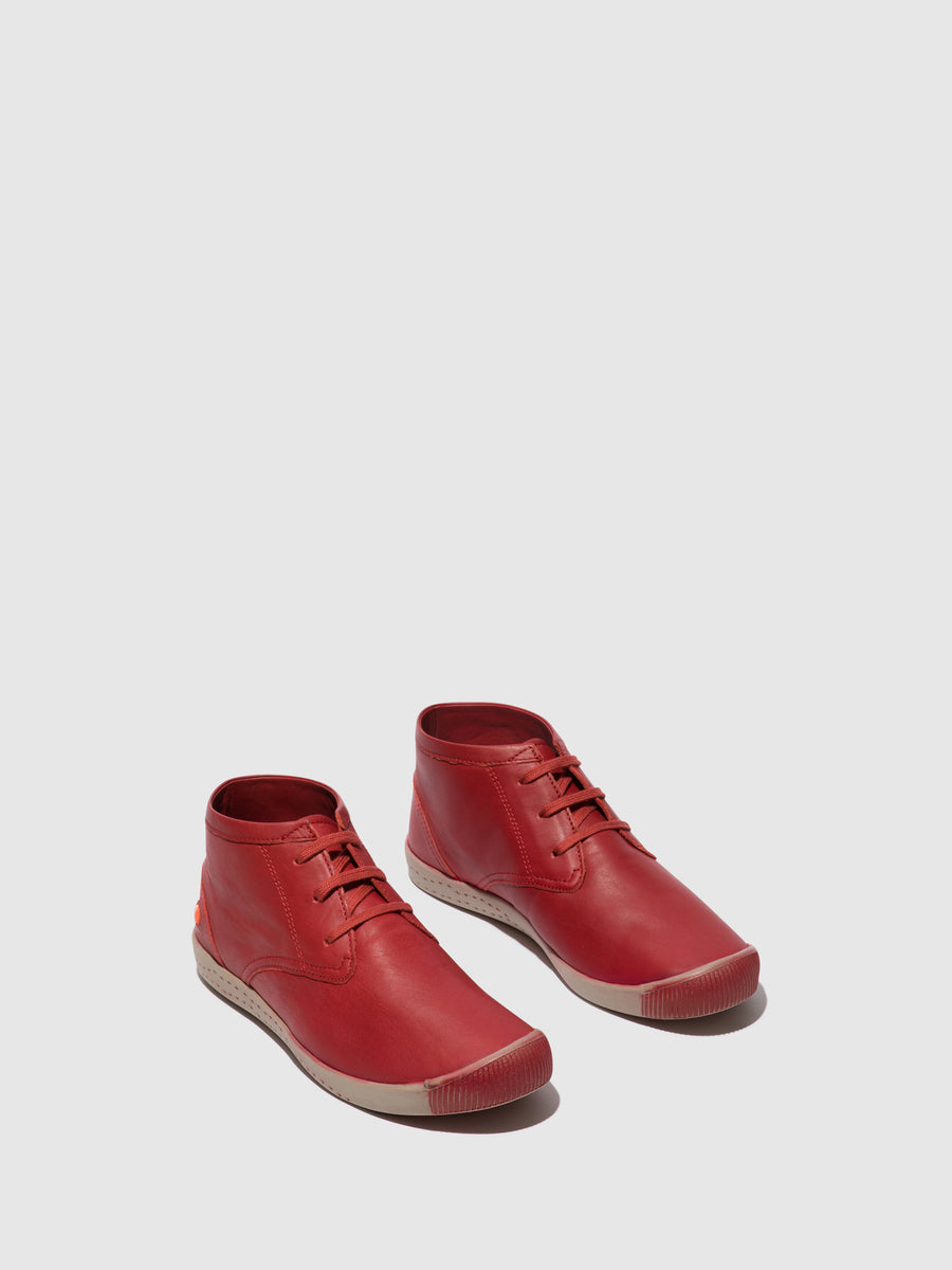Lace-up Ankle Boots IOTA702SOF Red – Softinos